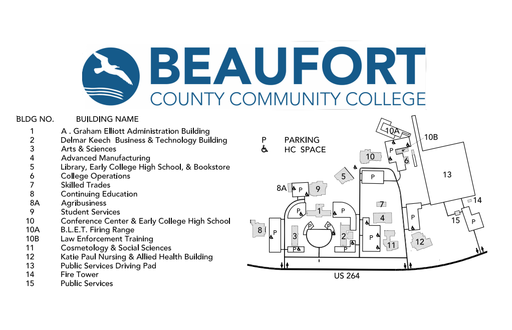 BCCC Campus Map - Beaufort County Community College
